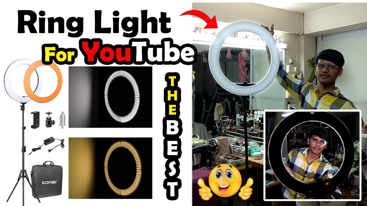 Ring Light for YouTube Videos Review In Telugu | Video Lighting Tips ...
