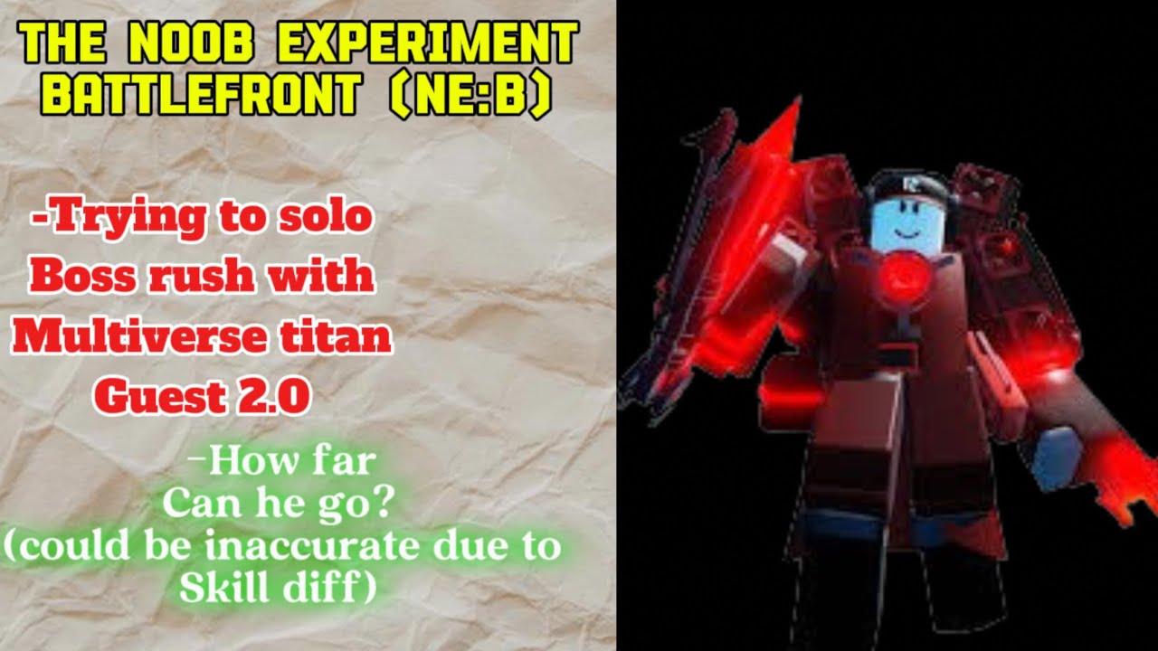 How far can multiverse titan guest 2.0 get in boss rush solo? (NE:B ...