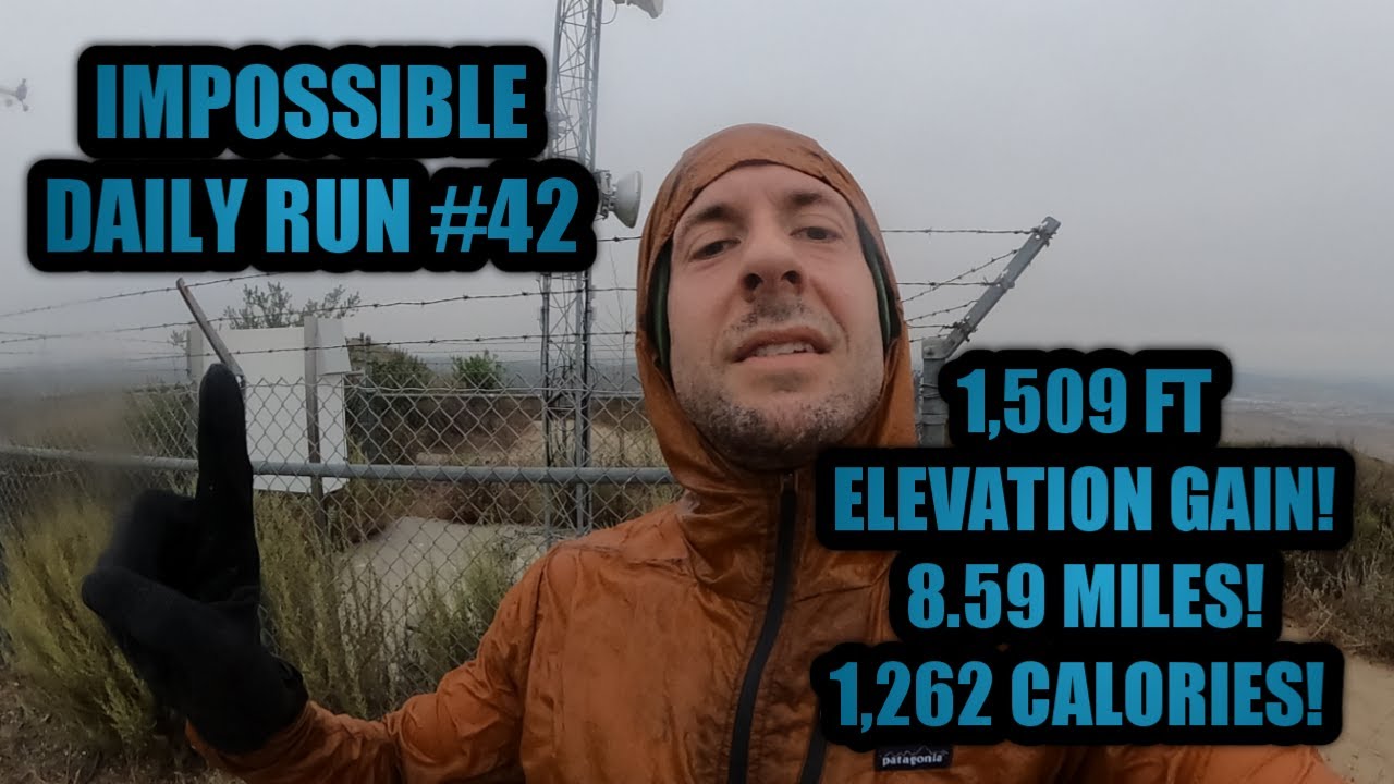 CAMERA FAIL!! Trail Running Workout Climb! (IMPOSSIBLE RUN #42) - YouTube