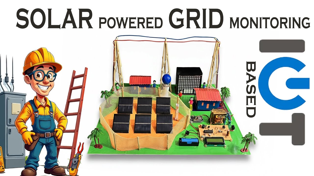 Solar power Grid Monitoring Using Arduino and IOT ! Solar power plant ...