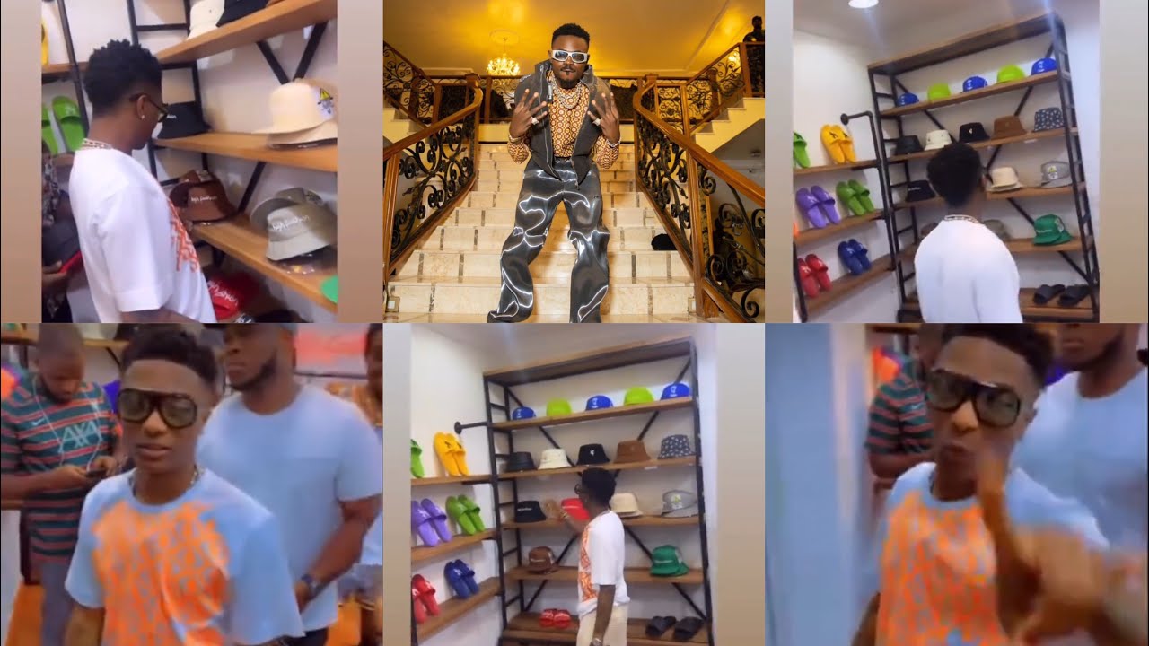 Wizkid bought all the medium size wears at Rahman Jago store - YouTube