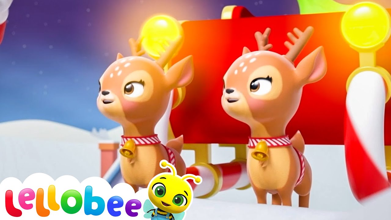 Santa's Reindeer Song | @KidsKaraokeSongs | Preschool Education - YouTube