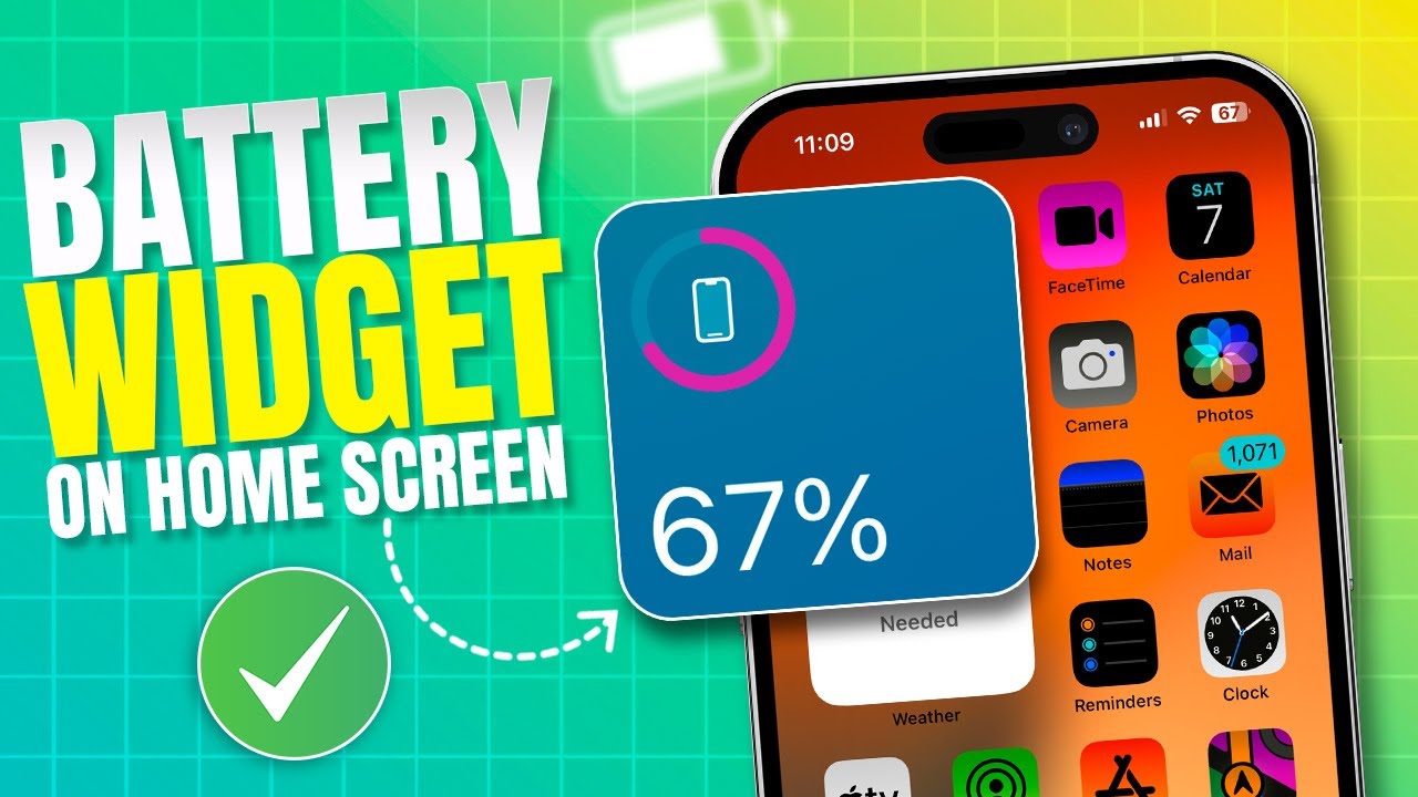 How to Add Battery Widget to iPhone Home Screen | Check Your Charge ...