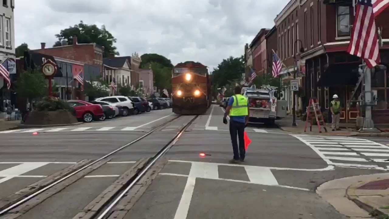 Train bell and horn in slow motion - YouTube