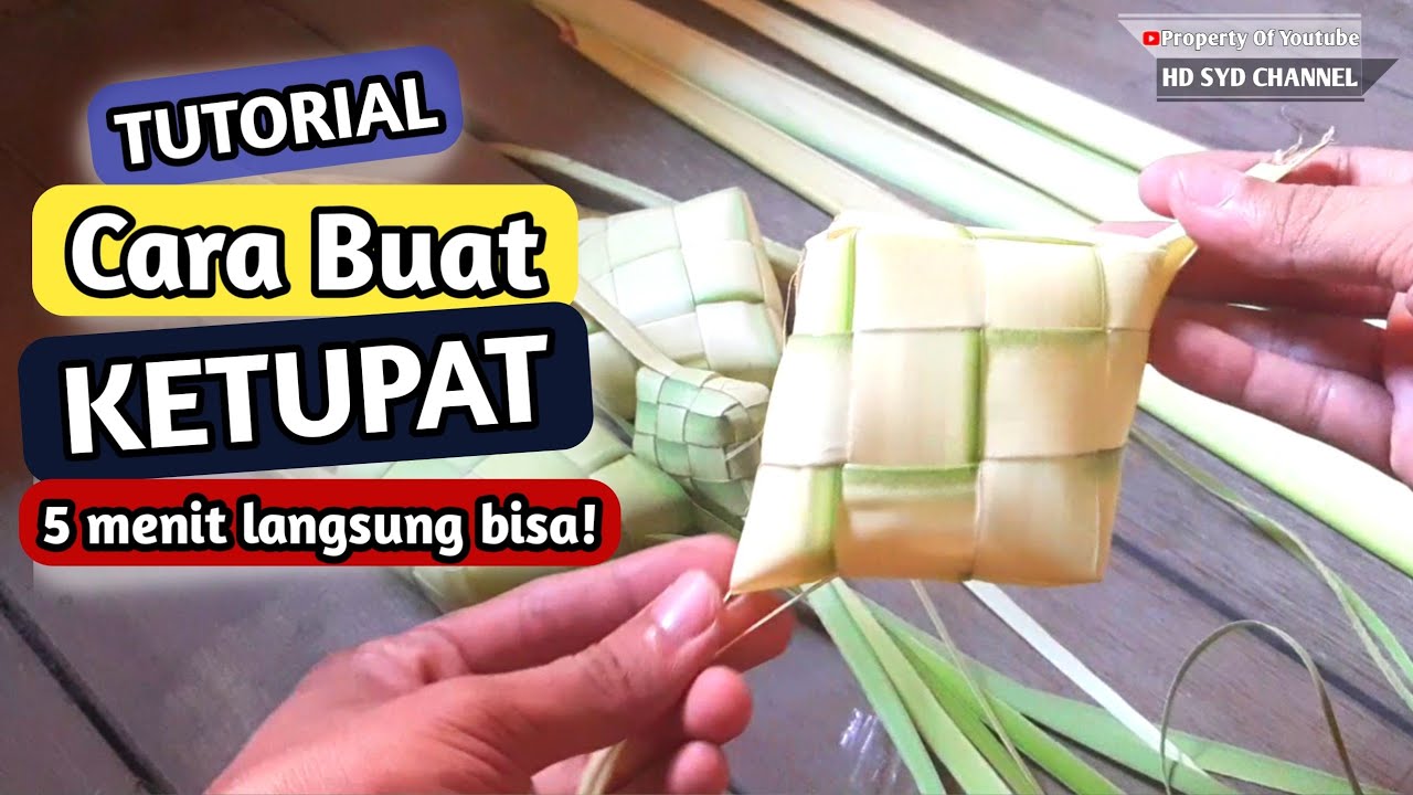 TUTORIAL KETUPAT Ikuti cara ini 5 menit langsung bisa bikin ketupat ‼ - YouTube