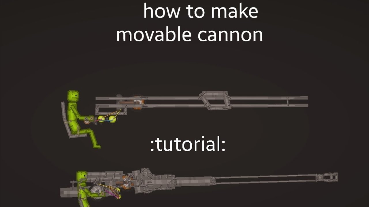 How to make movable cannon Tutorial: And tiger ll in description - YouTube