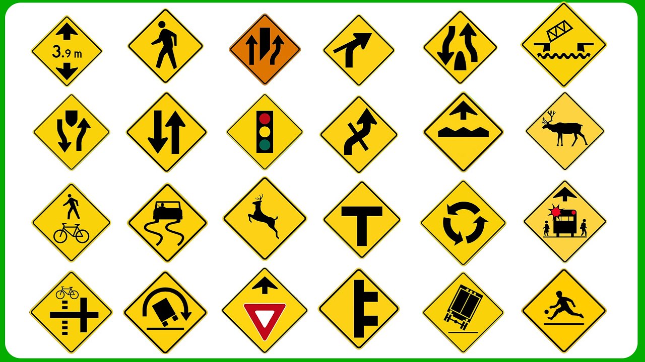 Master 40 US Road Signs for DMV Driving Test 2025 | Traffic Signs and ...