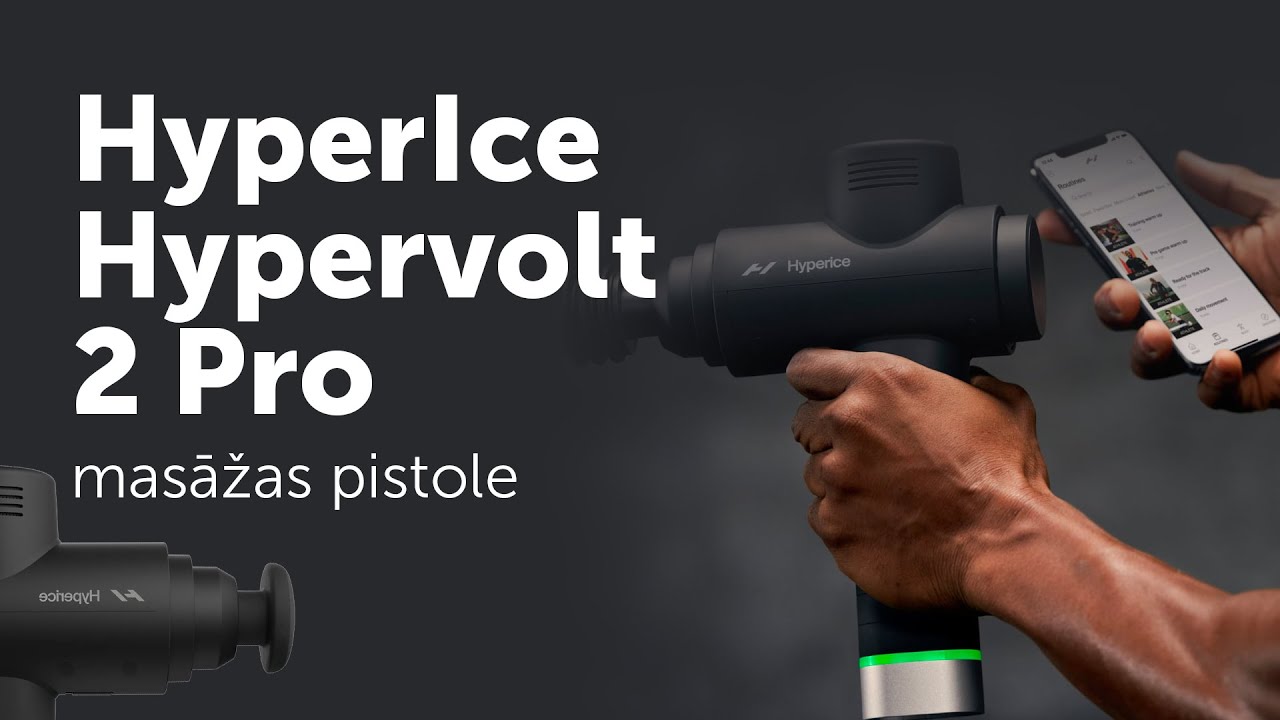 Jaunā HyperIce Hypervolt 2 Pro masāžas pistole - YouTube