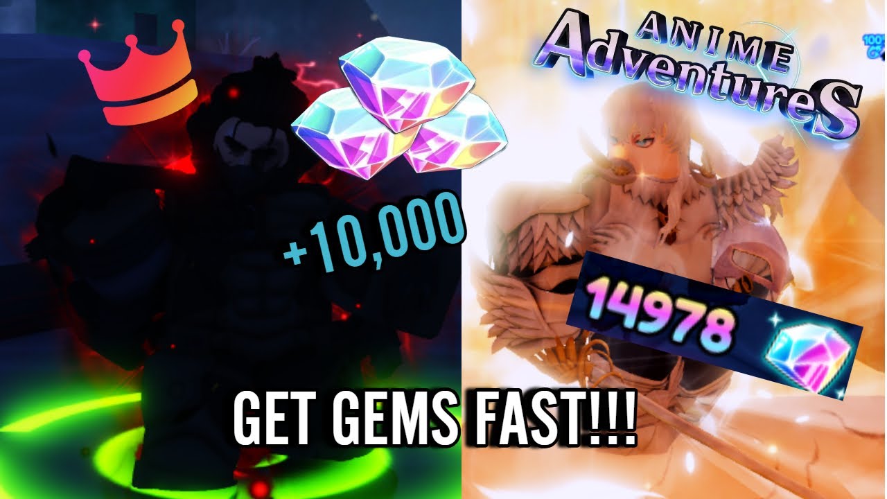 *ANIME ADVENTURES* HOW TO QUICKLY GET GEMS | ALL METHODS FOR BEGINNERS ...