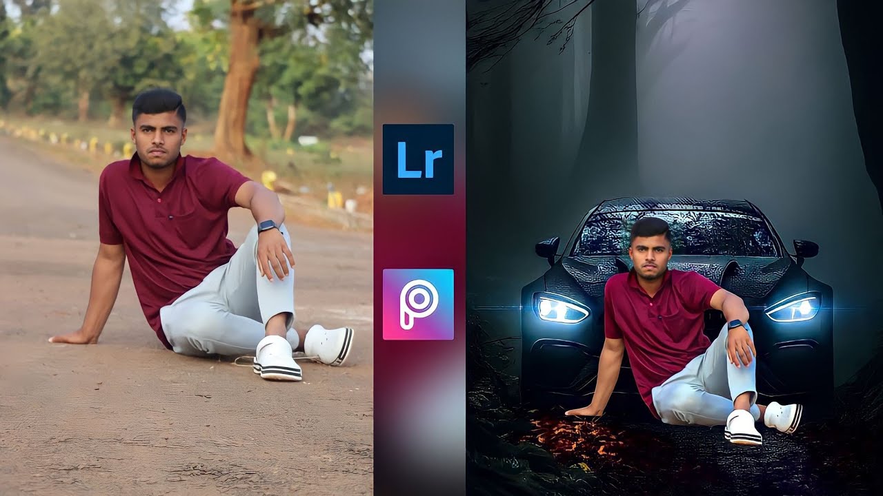 Realistic Manipulation background change editing || picsart photo ...