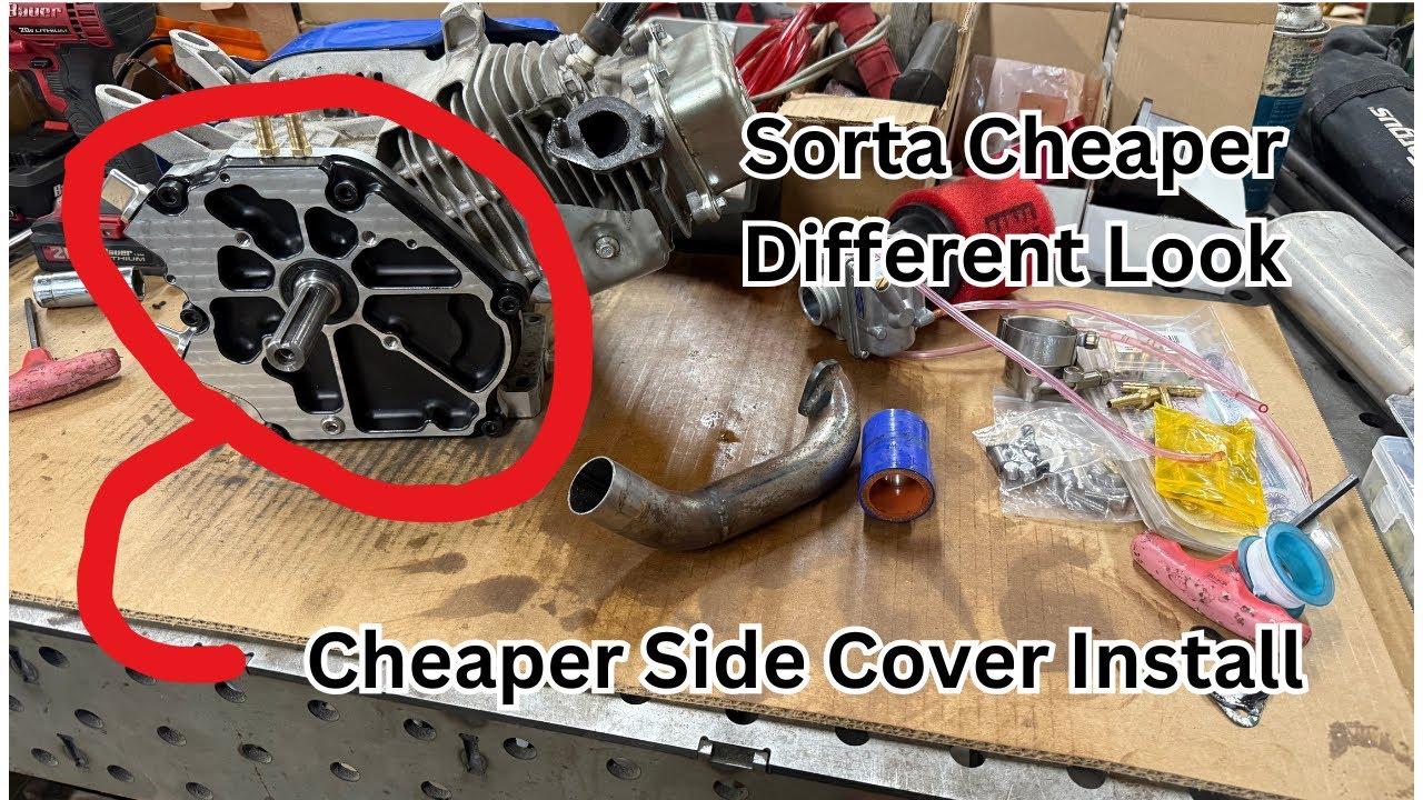 Cheap Billet 212 Side Cover Install - YouTube