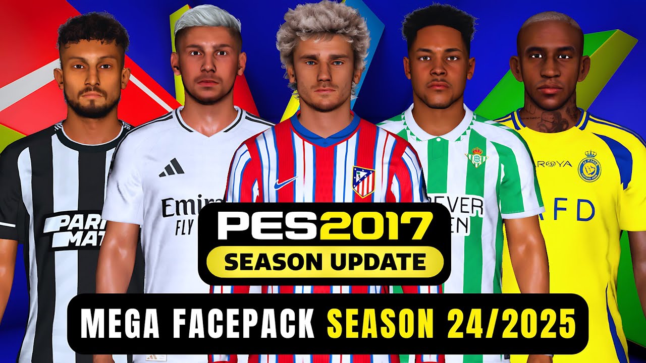 PES 2017 I Mega Facepack New Look Update 2025 For All Patches - (Download & Install) - YouTube
