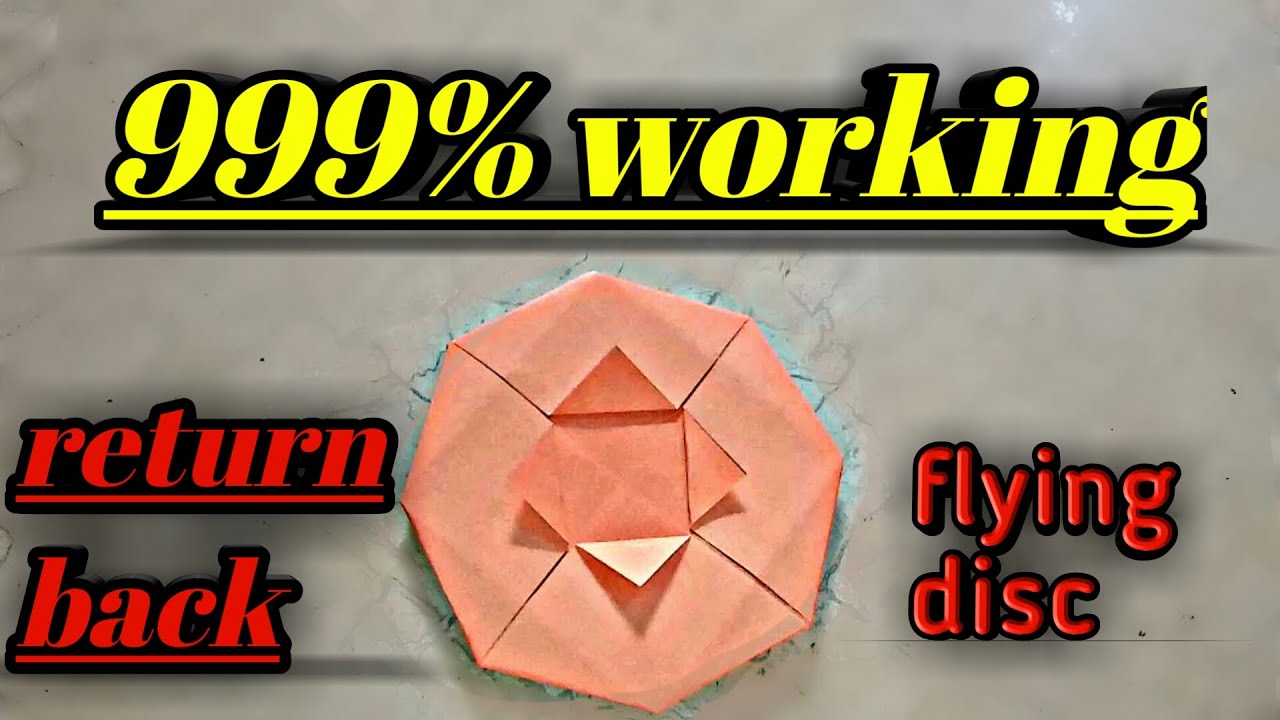 How to make rotatable flying disc easily at home (come back disc)|घूमने ...