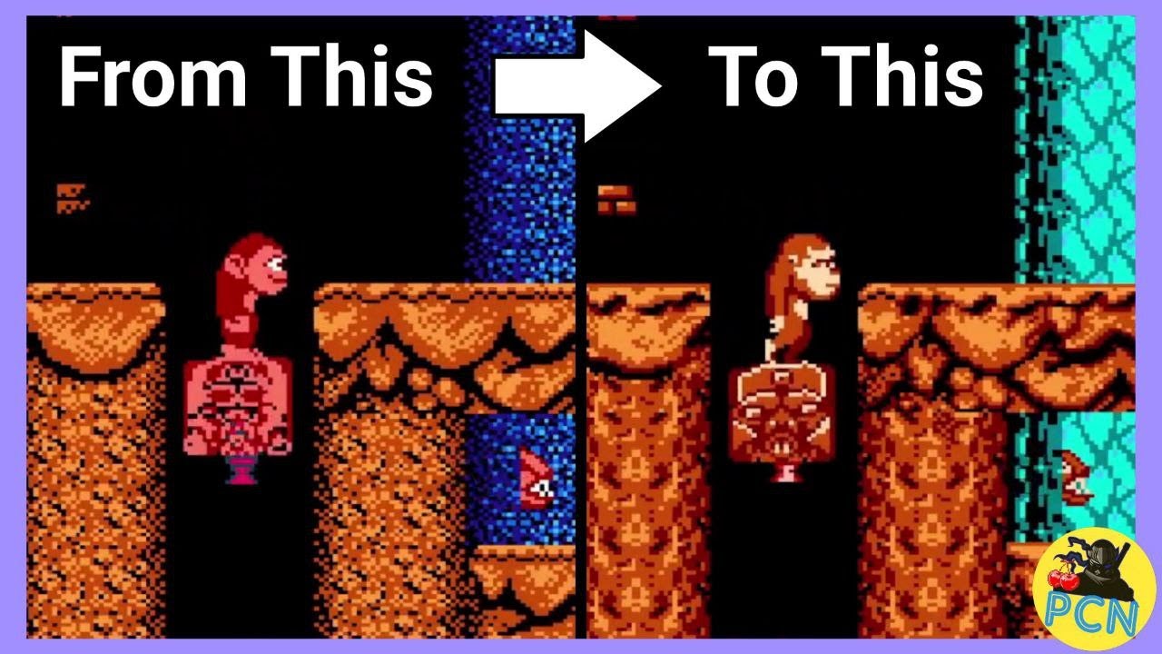 Fan turns NES TOKI into ARCADE TOKI - Side by Side comparison - YouTube