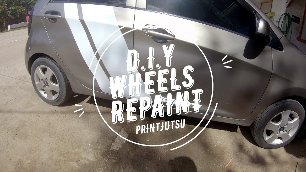 DIY Wheel Repaint using Epoxy Primer and Acrylic Paint - YouTube