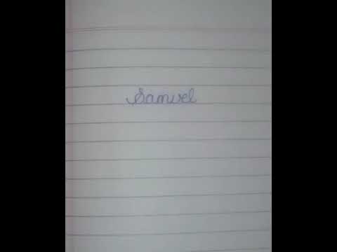 Cursive writing Samuel. #viral .#shorts.#youtubeshorts.#shortsfeed.# ...