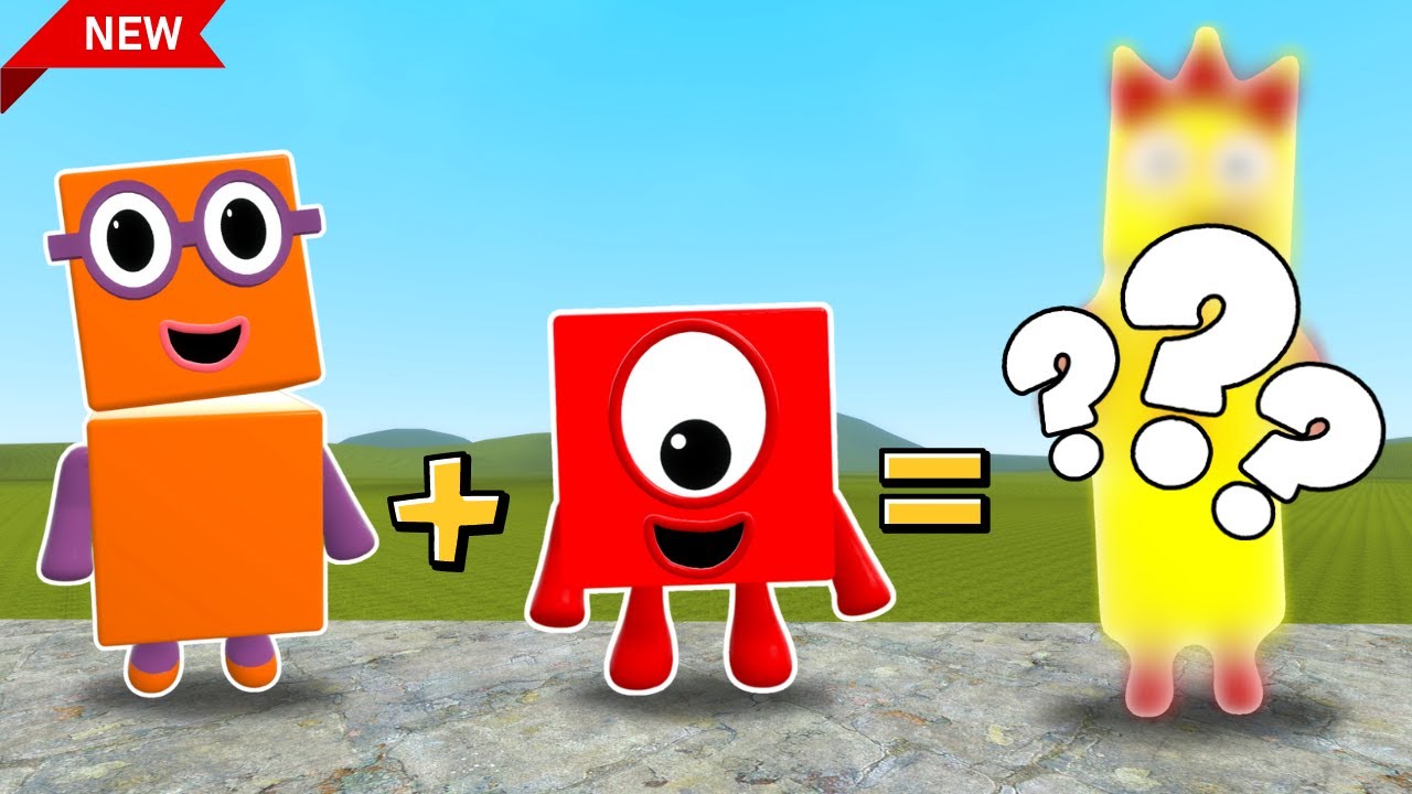 New Orange Block 3D Memes Number 2 Nextbot of Learning Blocks in Garry ...