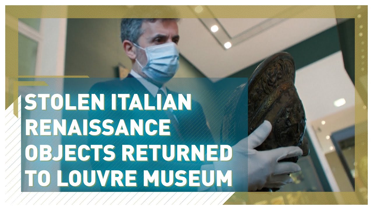Stolen Italian Renaissance objects returned to Louvre Museum - YouTube
