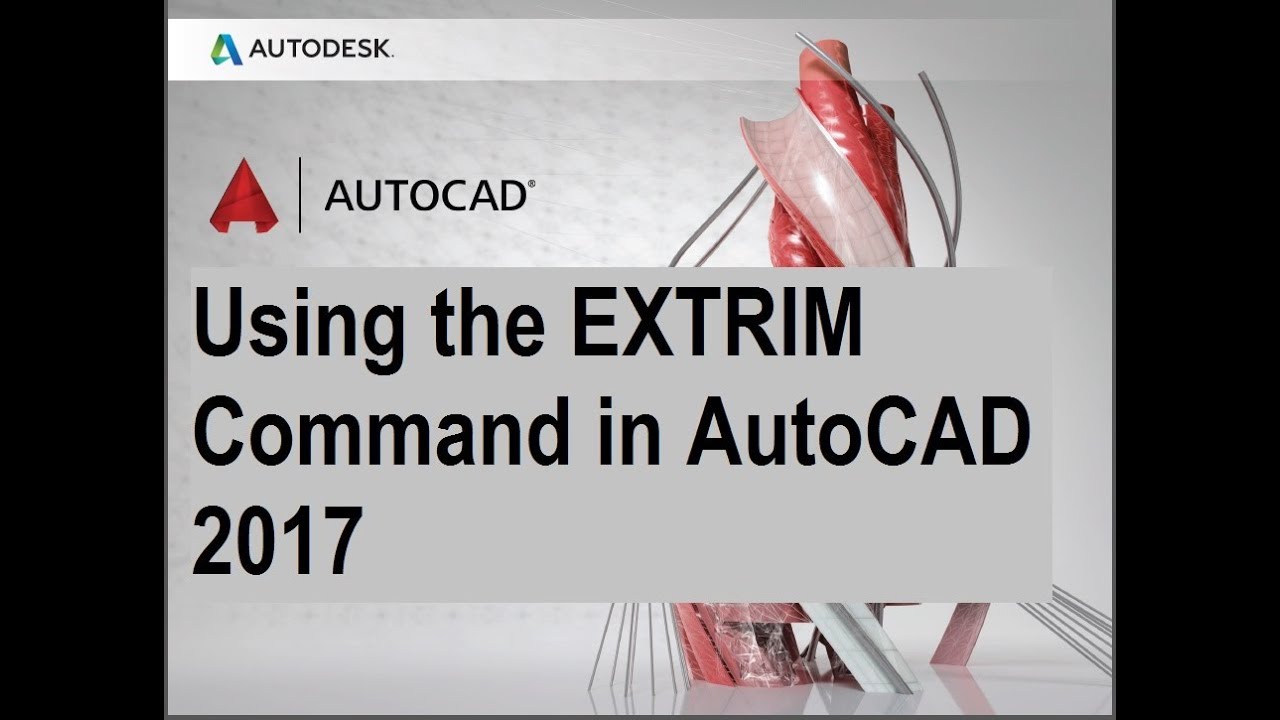 Using The Extrim Command In Autocad 2017 Youtube