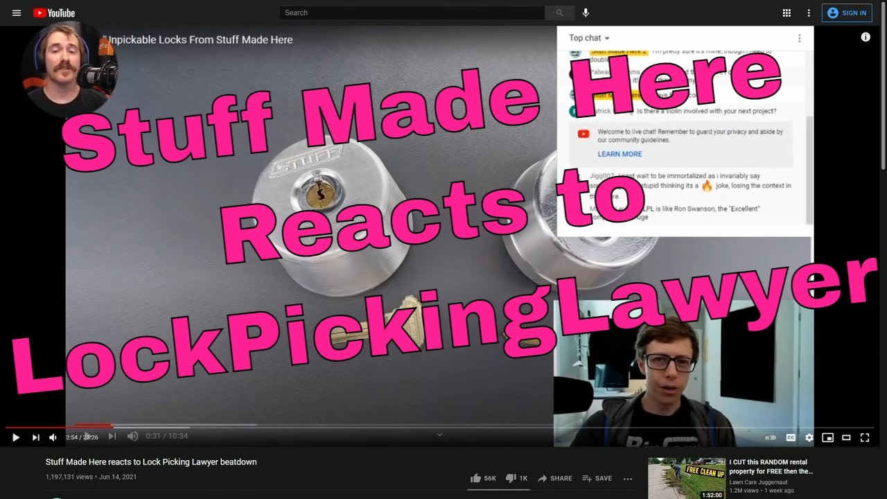 Stuff Made Here's Reaction to LockpickingLawyer - YouTube