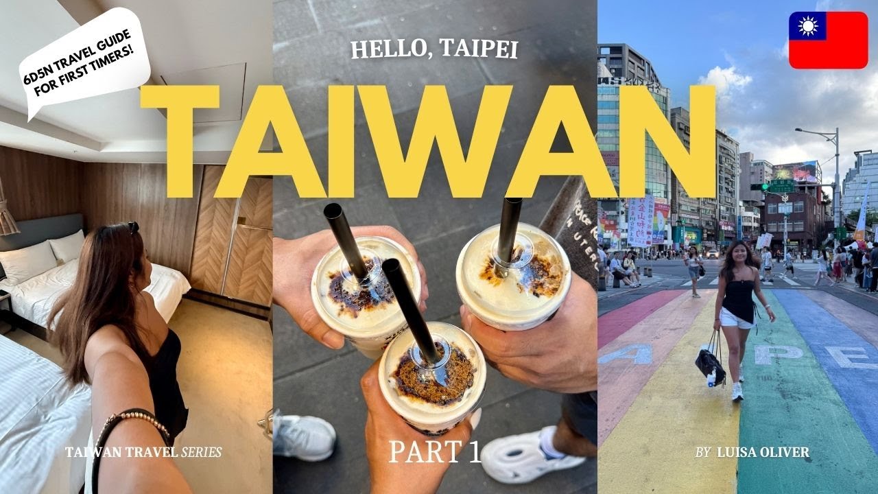 TAIWAN TRAVEL GUIDE 2025 🇹🇼 (6D5N Part 1) | Taipei Airport Process, Hotel Tour & Exploring ...