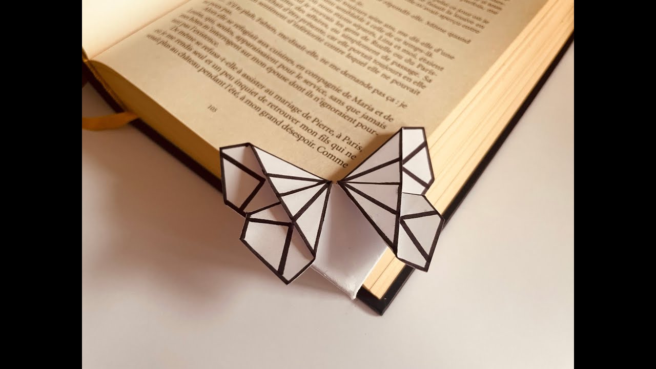 Tuto marque-page papillon - YouTube