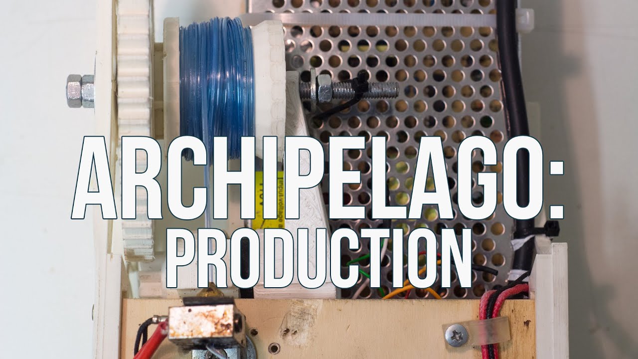 Production: Turning PET into 3D Printing Filament—Archipelago - YouTube