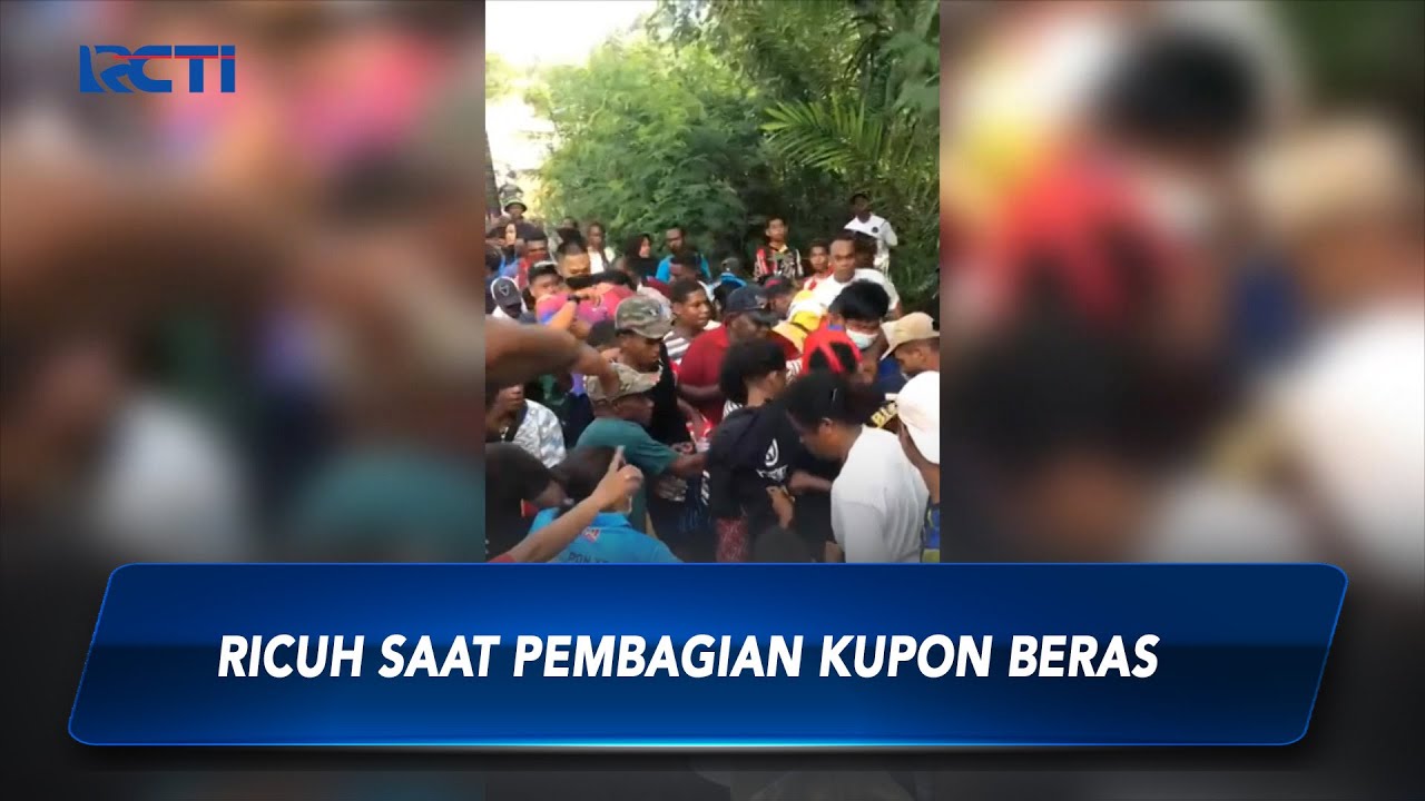 Warga Berakhir Ricuh saat Pembagian Kupon Beras di Jayapura # ...