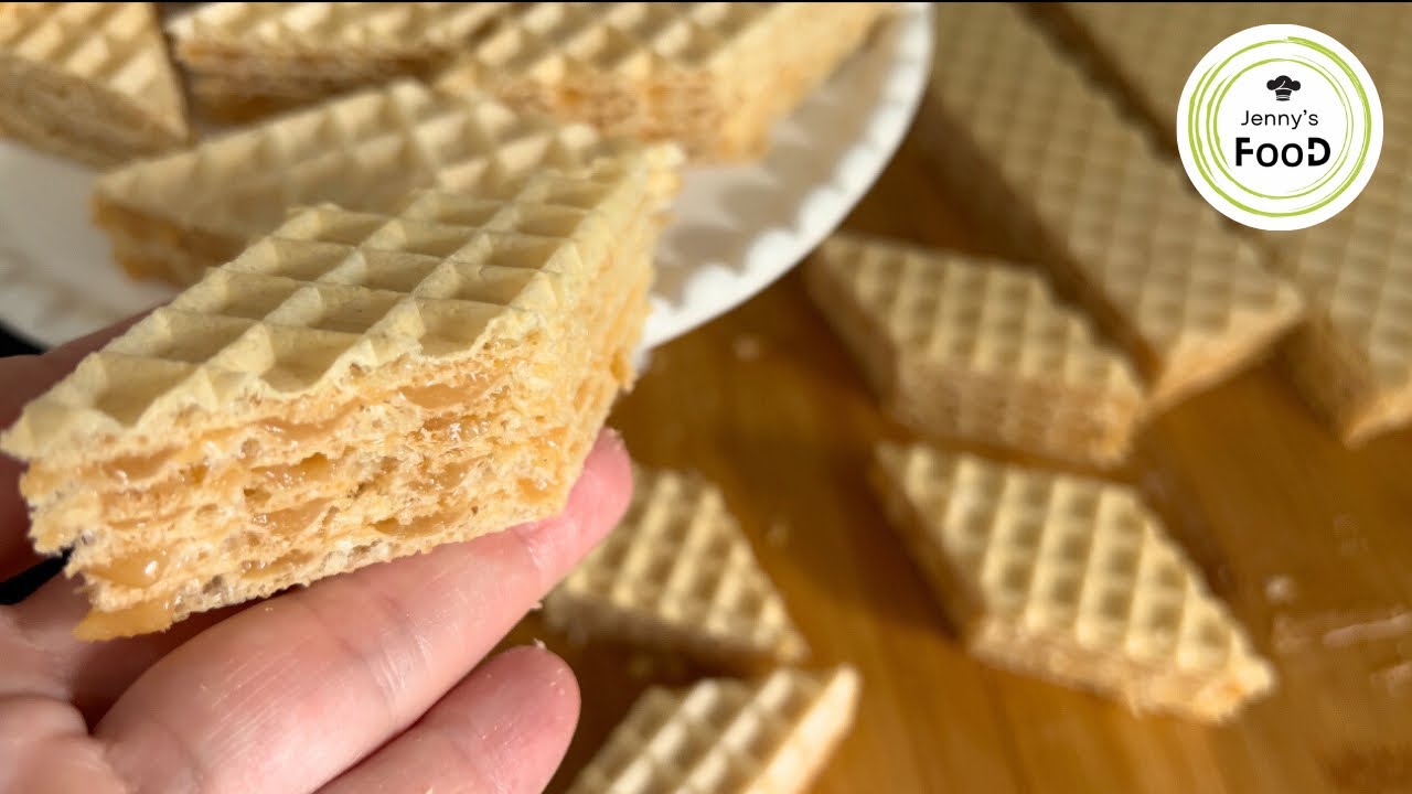Caramel wafer | Only 3 Ingredients ‼️ - YouTube