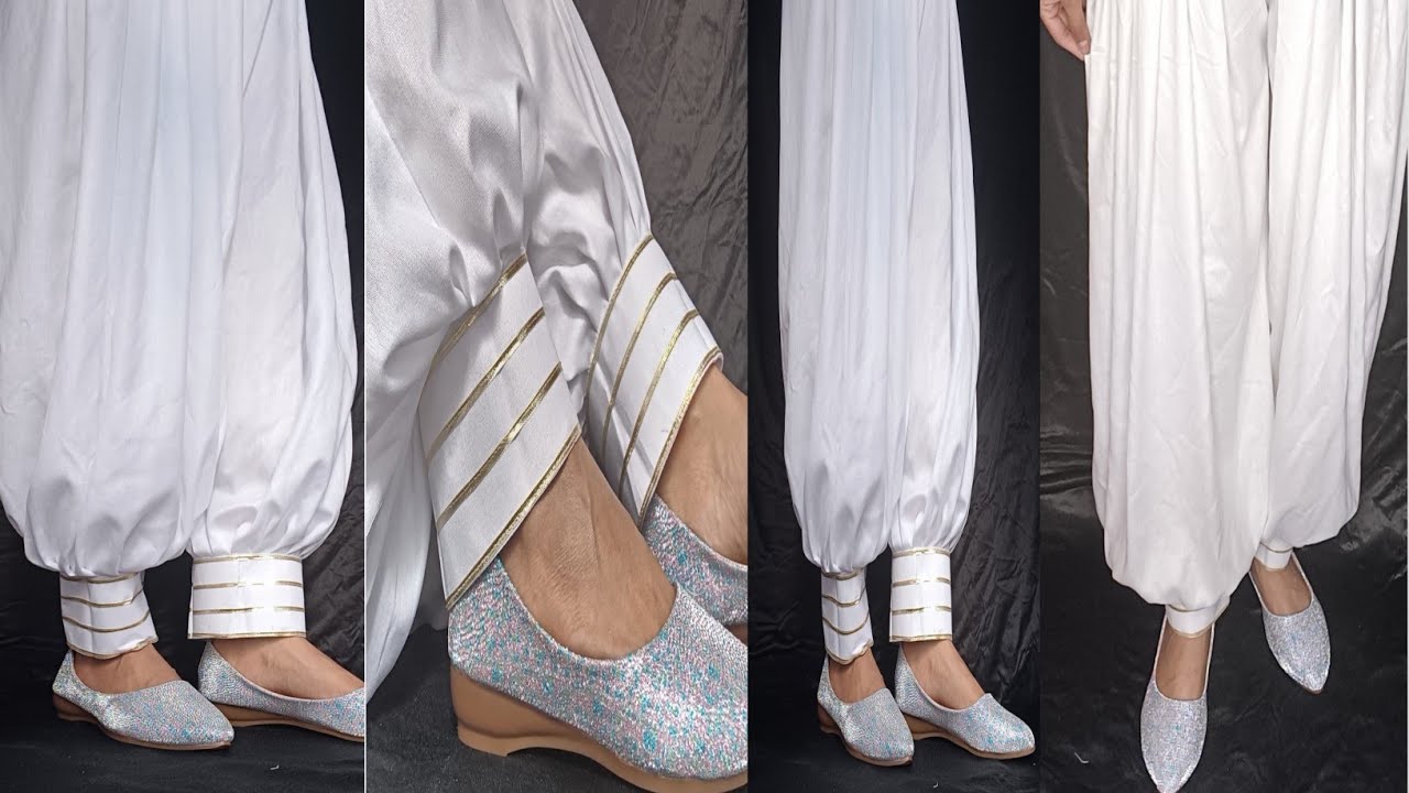 afghani salwar cutting and stitching// stylish designer salwar cutting ...