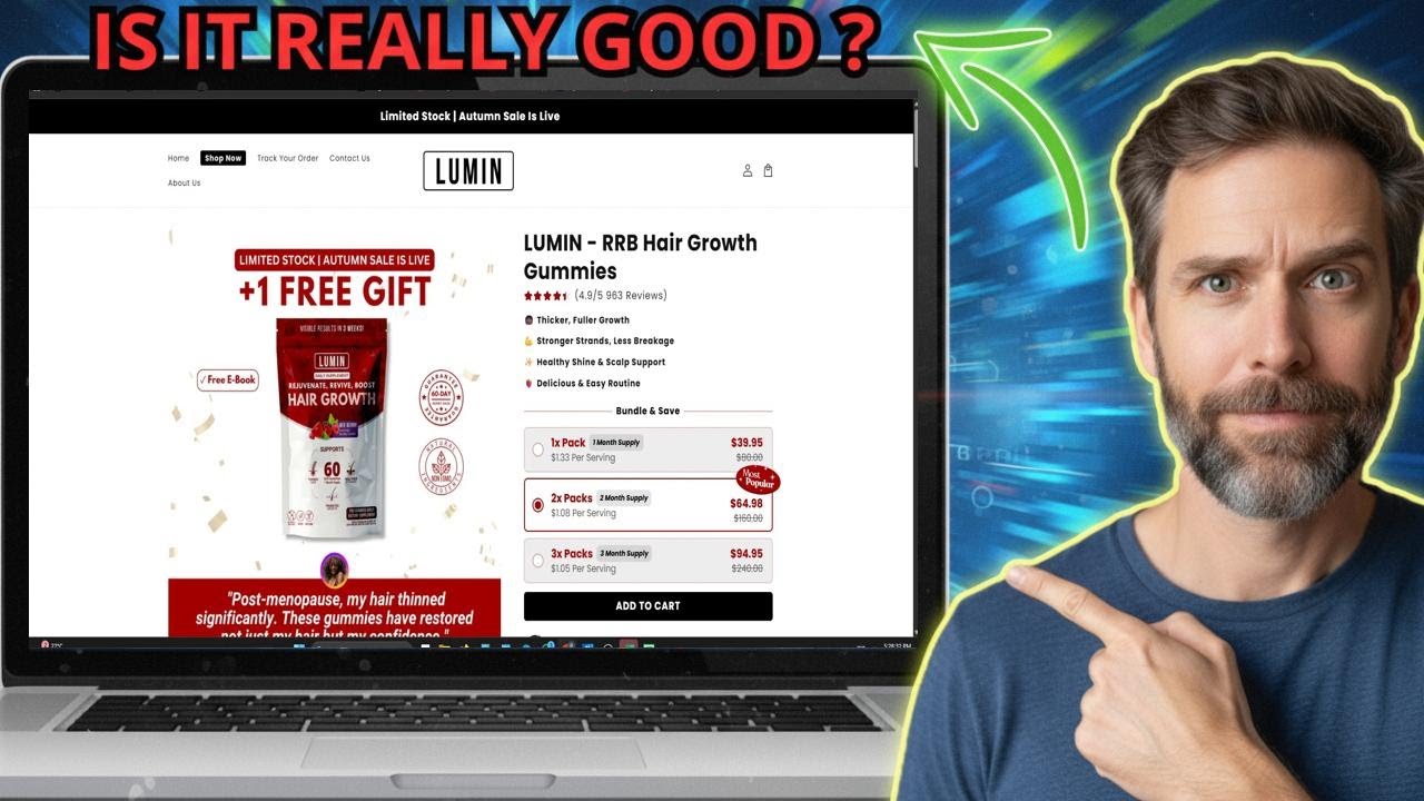 Lumin Hair Growth Gummies Review 2025 Are They Legit or a Scam - YouTube