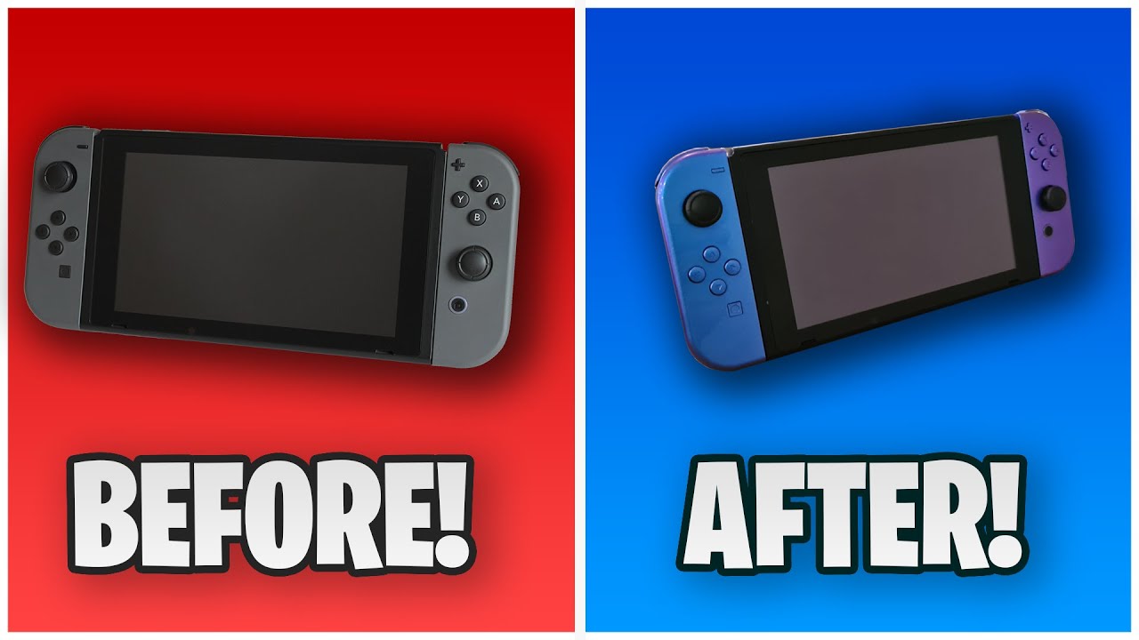 How To Fit A Custom Shell To Your Nintendo Switch Console / Custom ...
