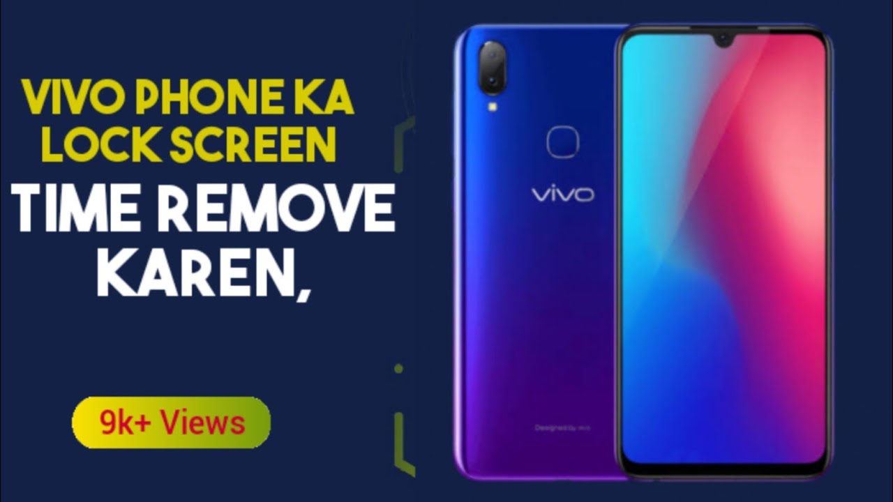 How to remove lock screen time and clock in Vivo mobile - YouTube