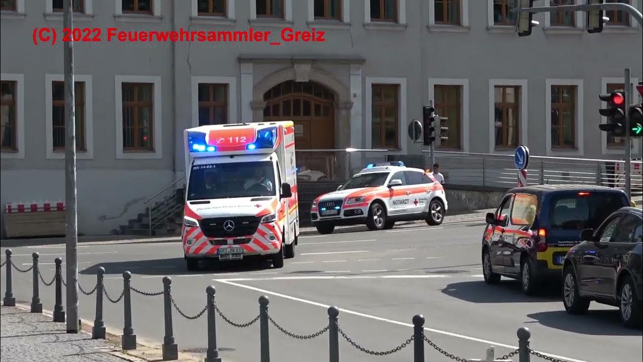 RTW 1 + NEF DRK LK Greiz RW Zeulenroda - YouTube