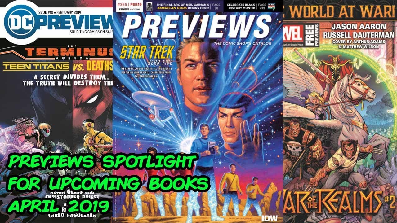 Previews Spotlight - Upcoming Comic Books for April 2019!! - YouTube