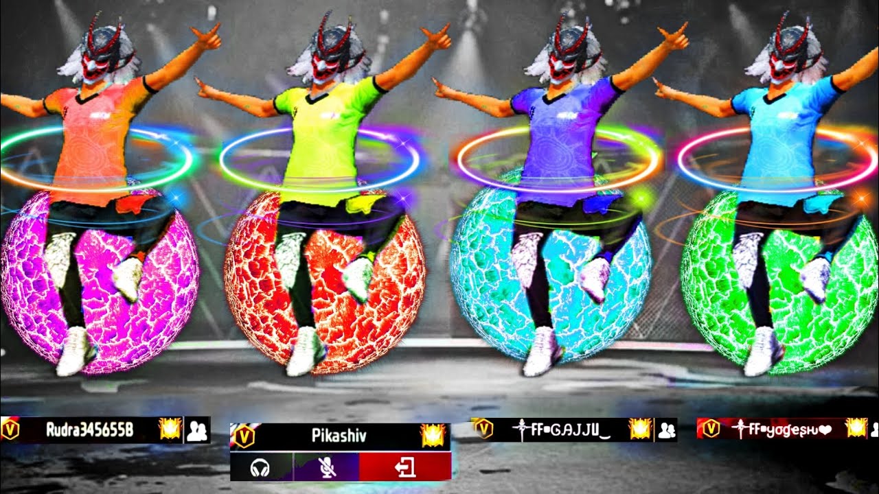 free fire, hip hop and new emote preset alight😈💥motion ff💥🎶||🤡 panda🤡 ...