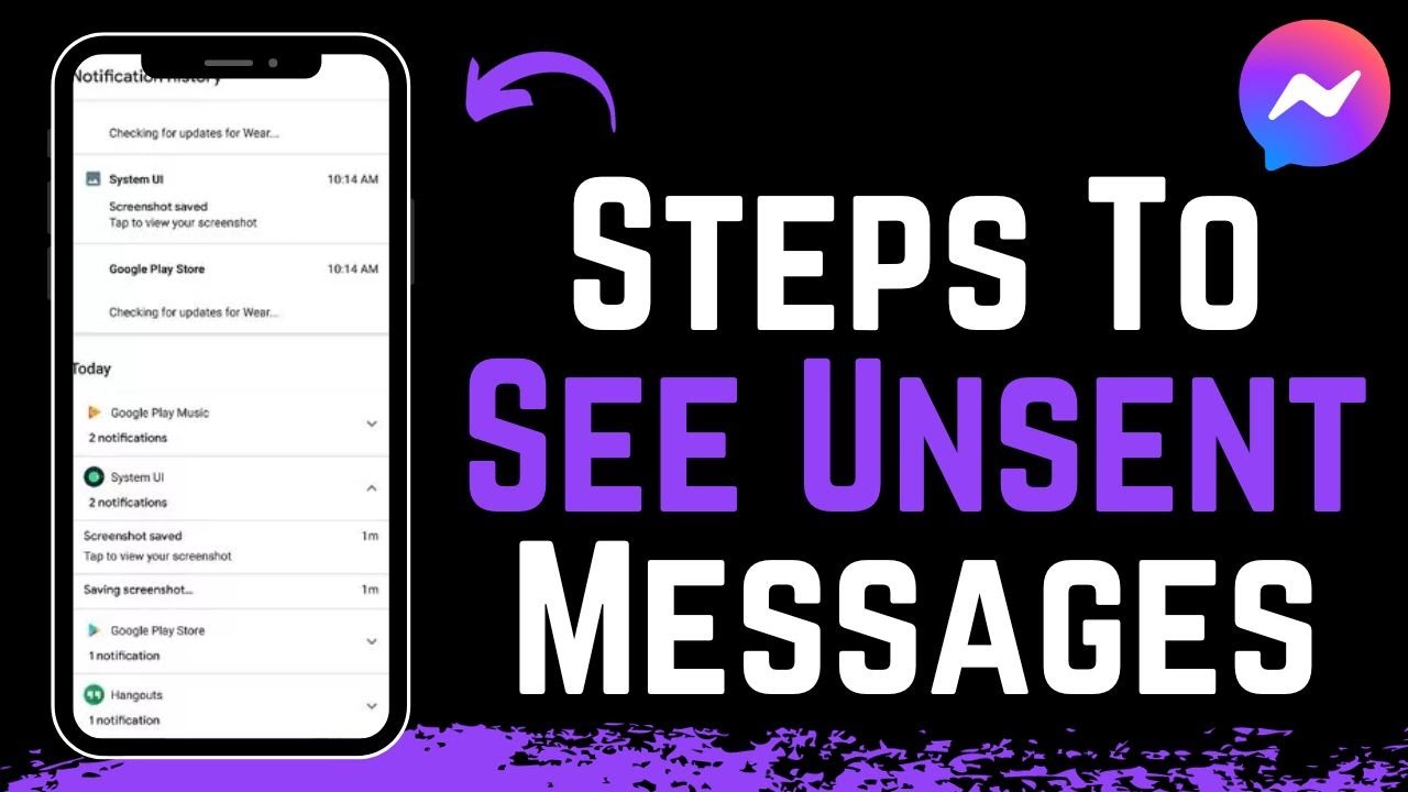 Messenger - How to See Unsent Messages - YouTube