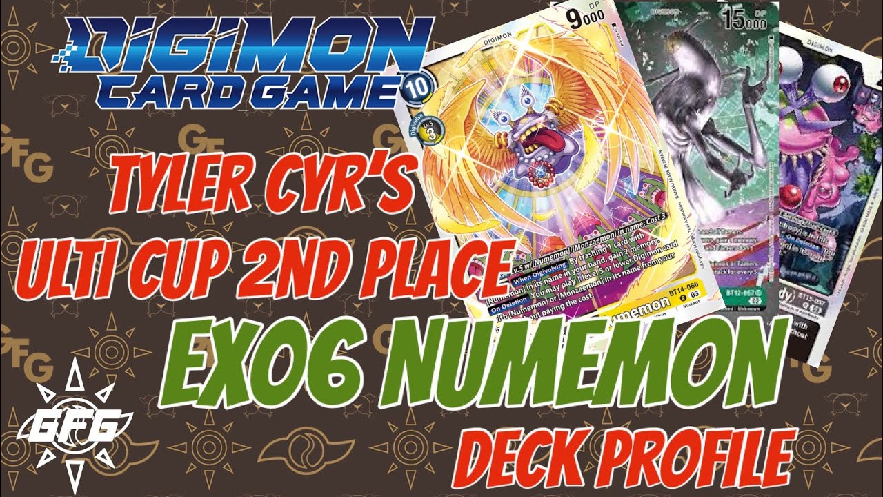 Digimon TCG // ENG EX06 //Tyler Cyr's SECOND PLACE Numemon X Deck ...