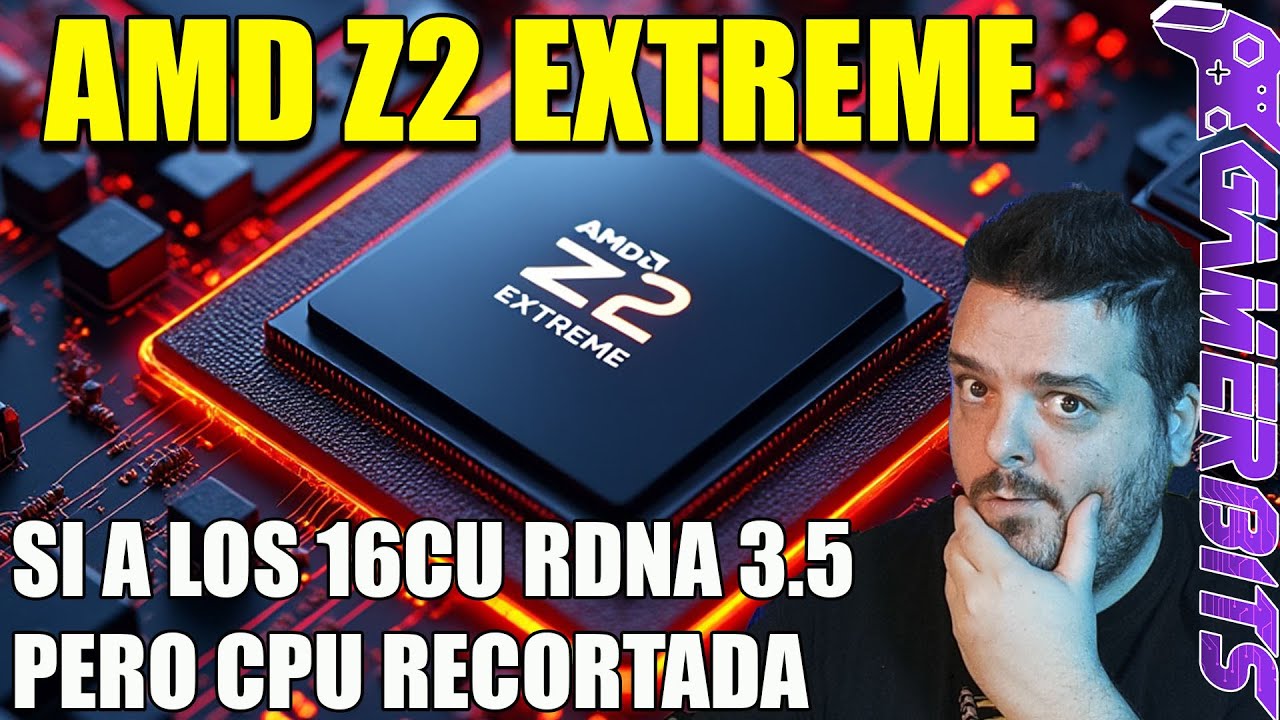 AMD prepara un Z2 Extreme finalmente con 16CU RDNA 3.5, pero de CPU recortada - YouTube