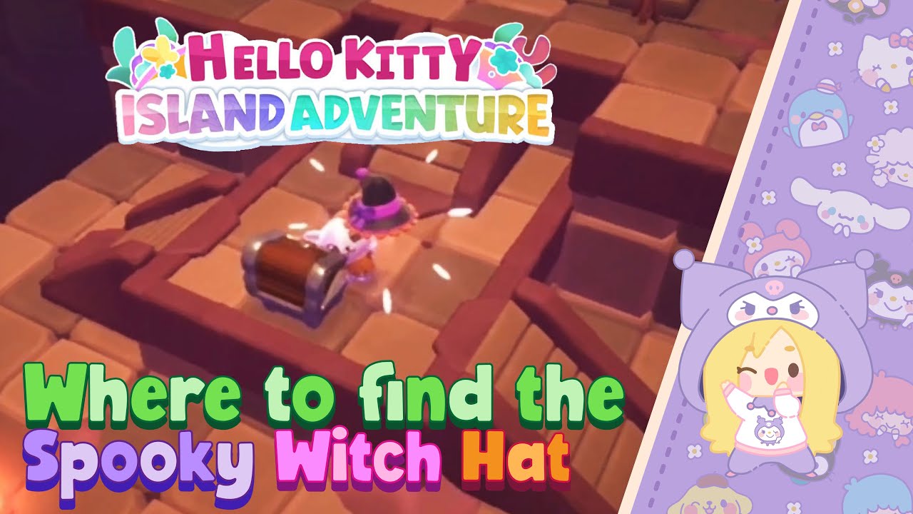 Where to Find the Spooky Witch Hat | Hello Kitty Island Adventure #hellokitty #sanrio - YouTube