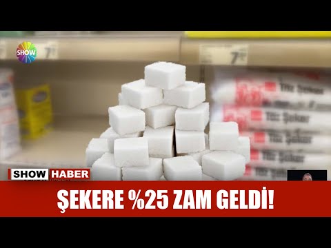 Şekere %25 zam geldi!