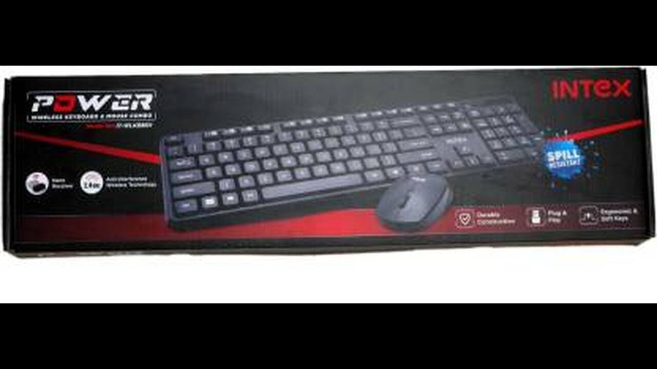 intex wireless keyboard mouse under 1000 | intex IT- wlkbm01 wireless ...