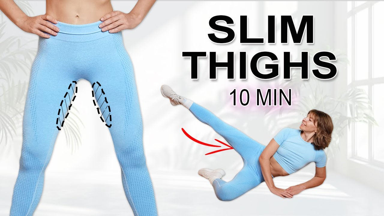 10 Min Slim Thighs Workout | No Equipment | At Home Leg Workout - YouTube