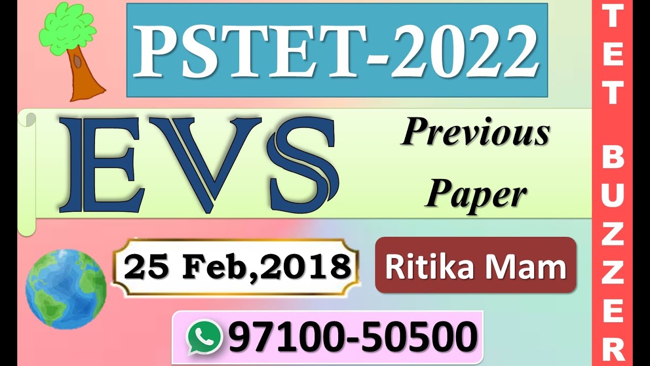 EVS For PSTET 2022 | Class-17 | PSTET EVS Most Expected Questions ...