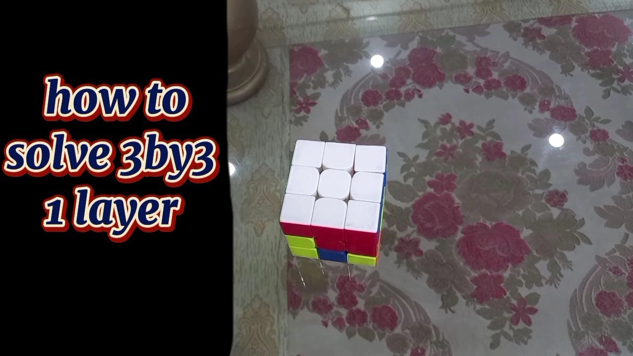 how to make first layer of Rubik cube - YouTube