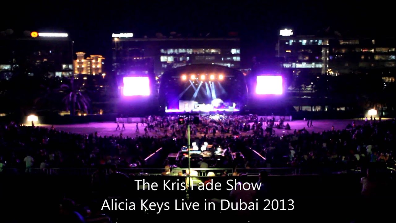 The Kris Fade Show on Stage before the Alicia Keys Concert 2013 - YouTube
