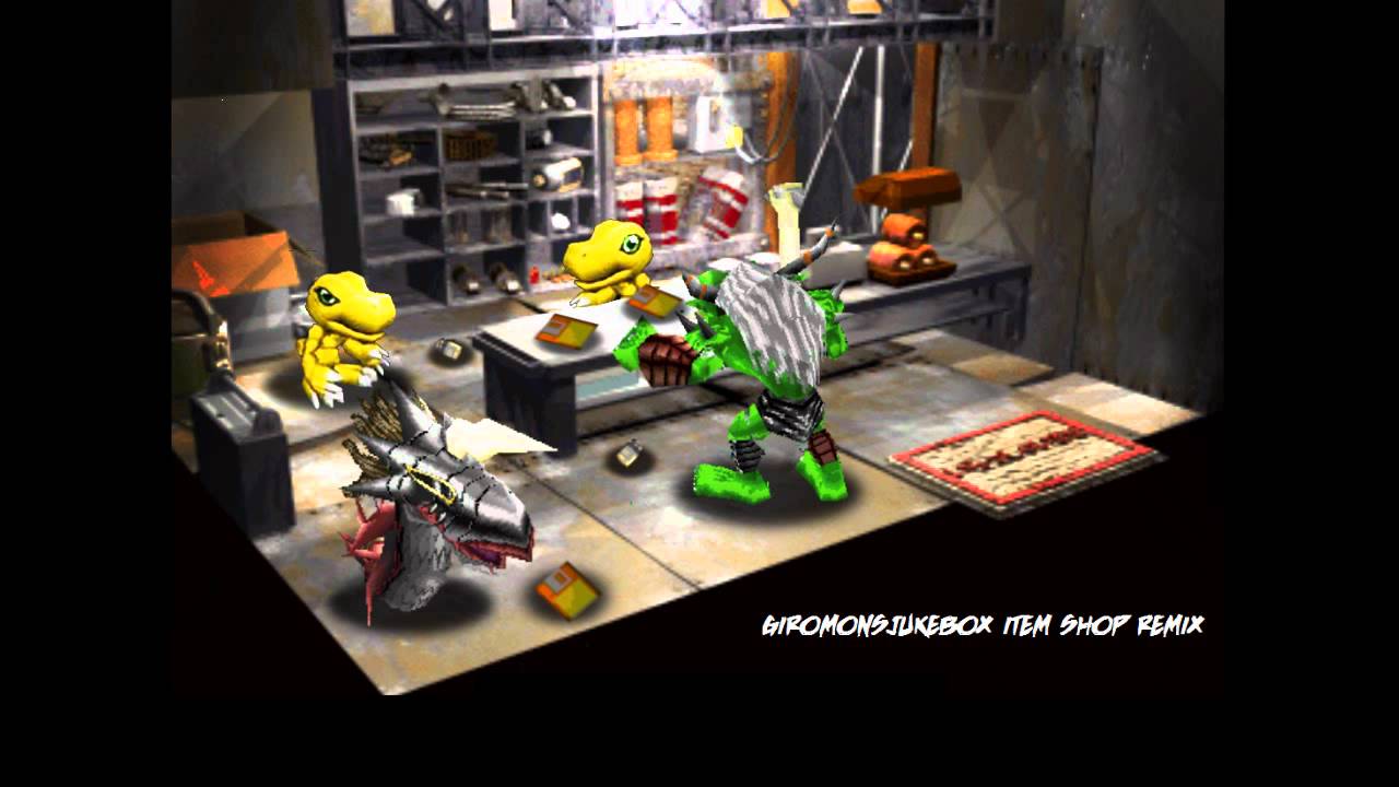 Digimon World 1 Remix (item shop remix #2) - YouTube