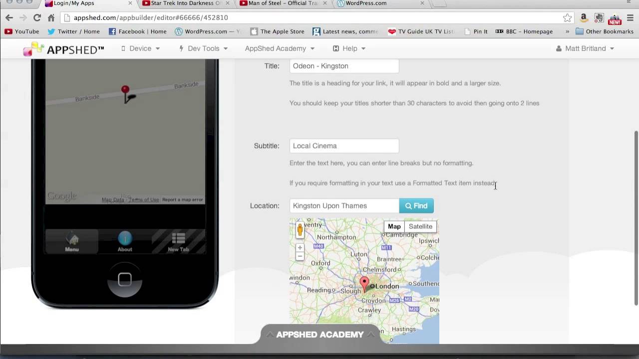 Appshed Basics Pt 3: Creating a Map and Map Points - YouTube