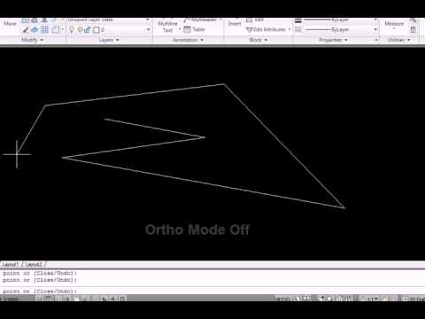 AutoCad Tutorial | Ortho mode - YouTube