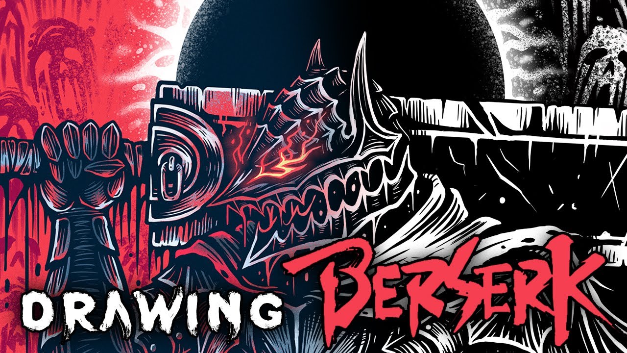 Drawing the BERSERKER Armour 𒉭 BERSERK 𒉭 - YouTube
